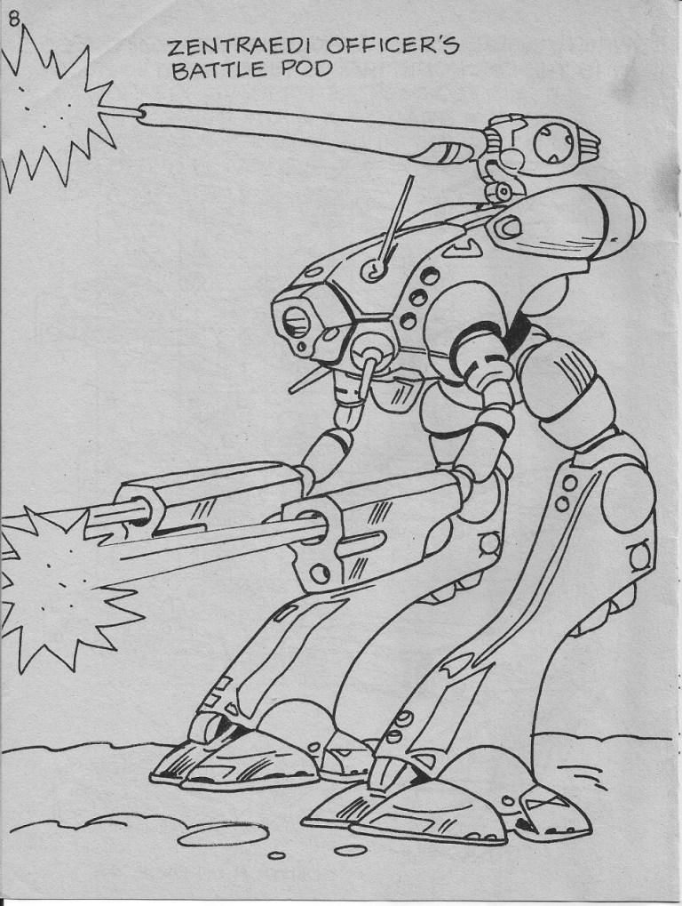 Robotech Coloring & Activity Book (1985) | 2 Warps to Neptune