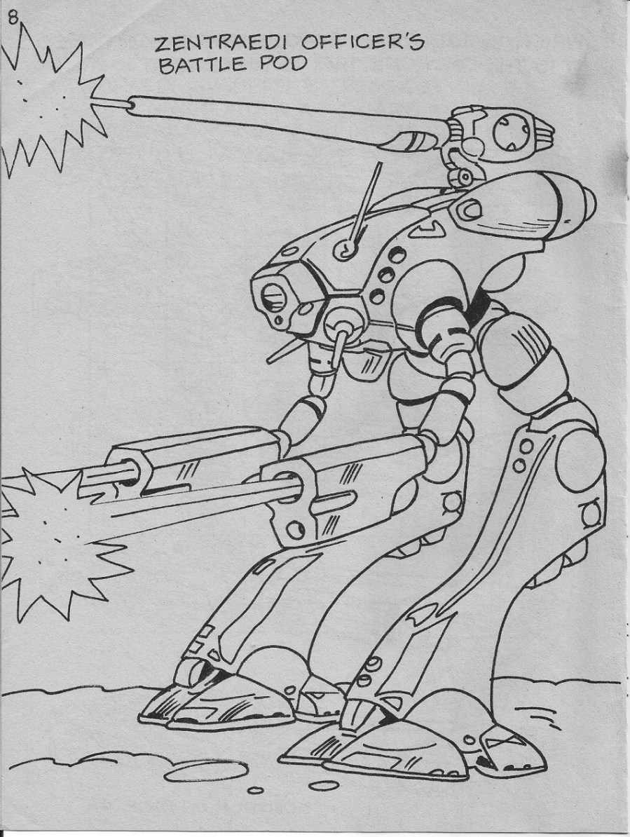 Robotech Coloring & Activity Book (1985) | 2 Warps to Neptune