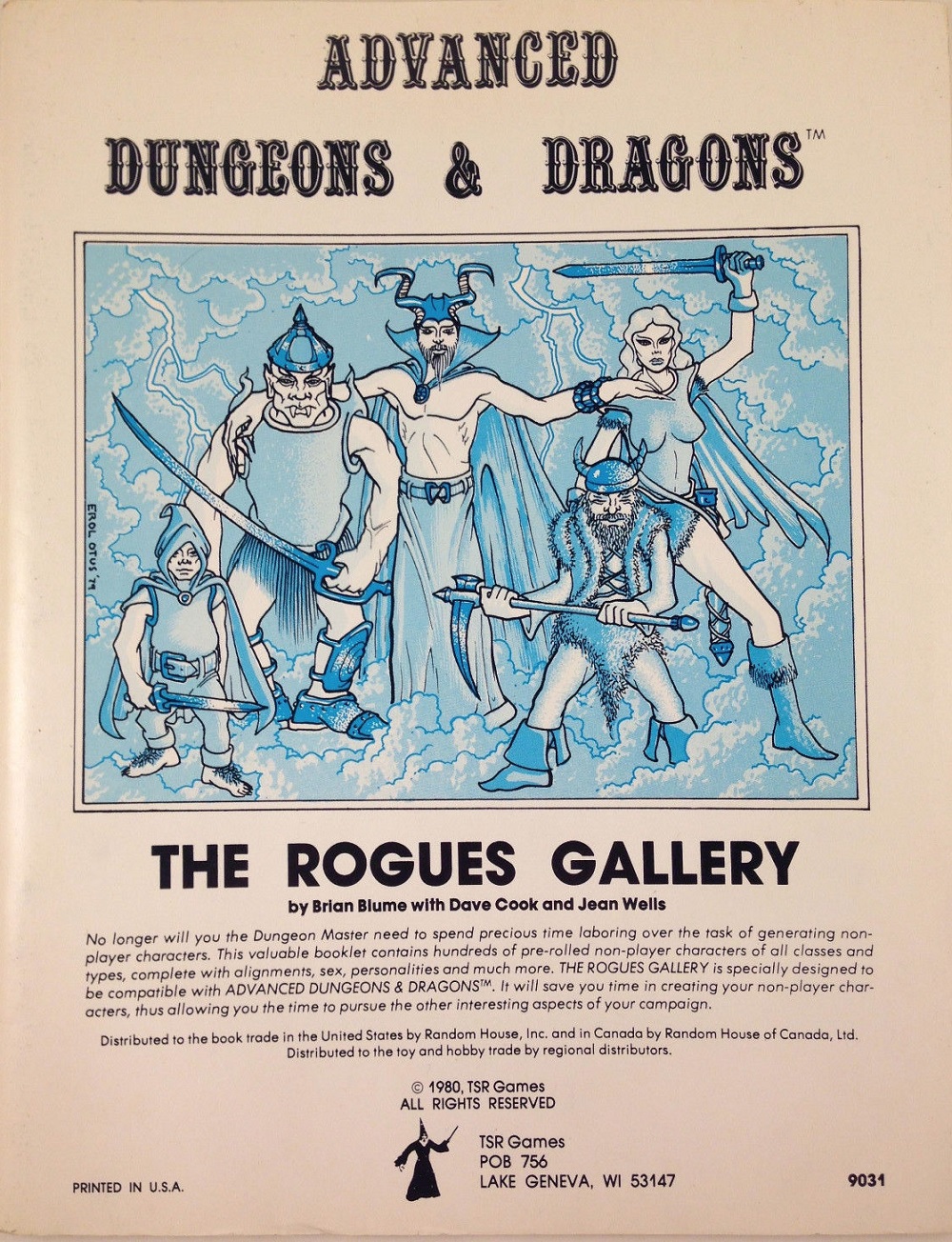 Erol Otus Illustration for the Advanced D&D Dungeon Masters Adventure ...