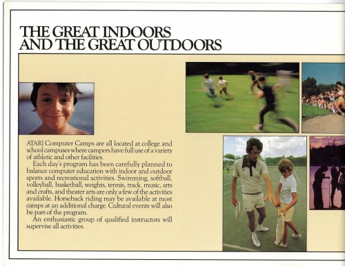 1982 Atari Computer Camps Brochure | 2 Warps to Neptune