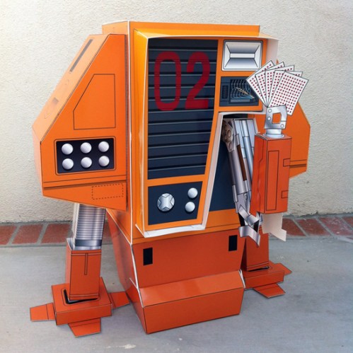 Lefty Limbo’s Papercraft `Huey’ Drone from Silent Running | 2 Warps to ...