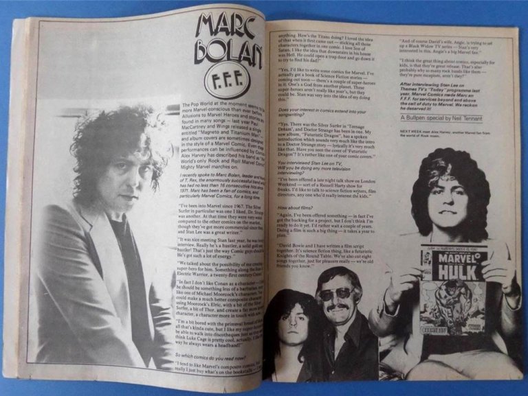 Marc Bolan with Man-Wolf, Circa 1975 | 2 Warps to Neptune